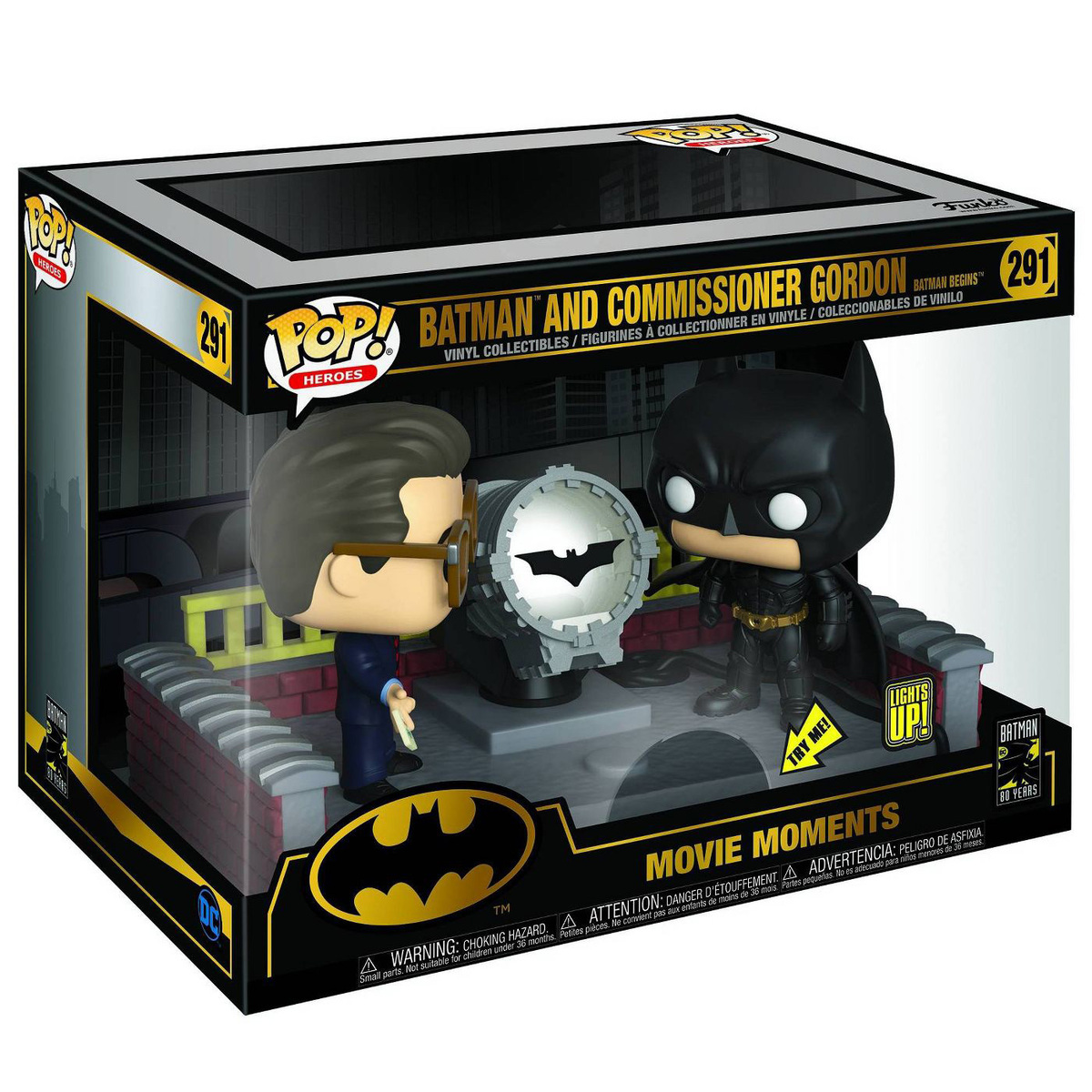 FUNKO POP! Batman 80th with Light Up Bat Signal #291